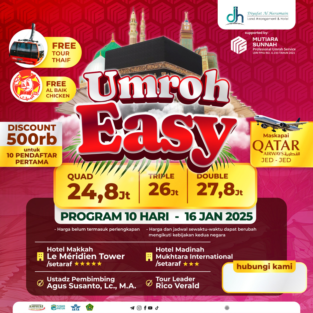 Umroh Easy 16 Januari 2025 – Pilih Umrah